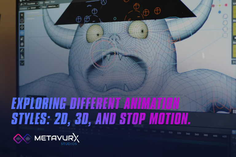 Different Animation Styles: 2D, 3D, and Stop Motion
